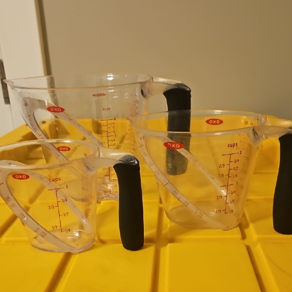 Oxo | Kitchen | Oxo Measuring Cup Set With Black Handles | Poshmark